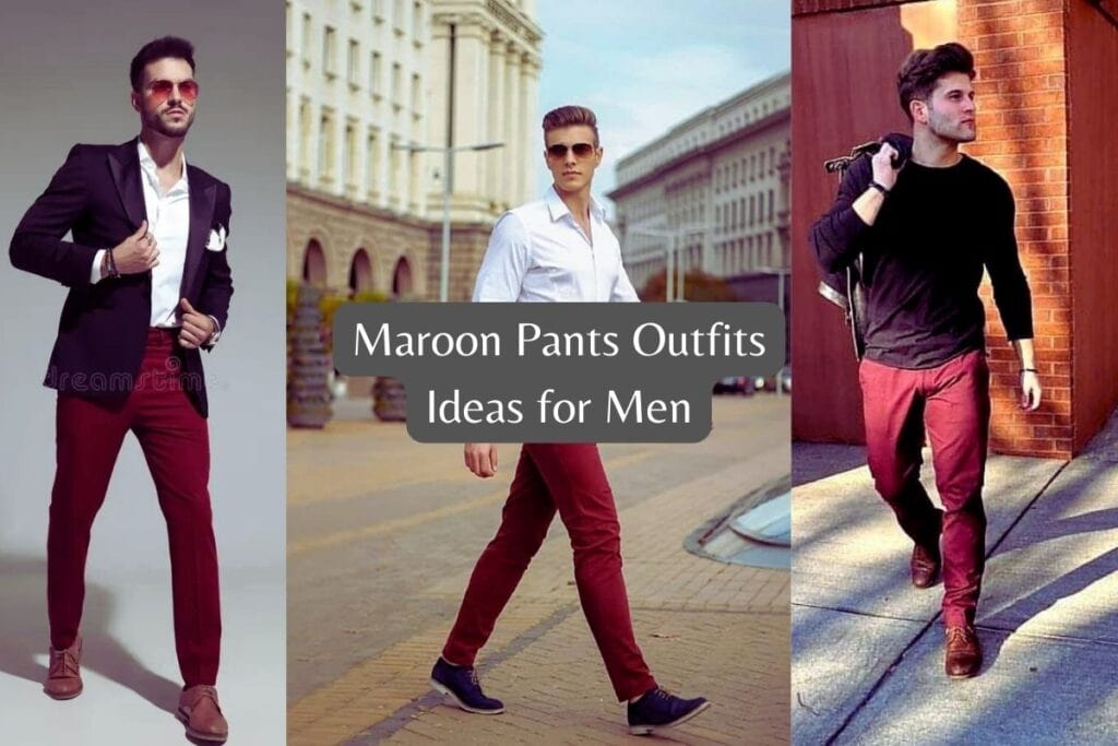 11 Maroon Pants Outfits Ideas for Men