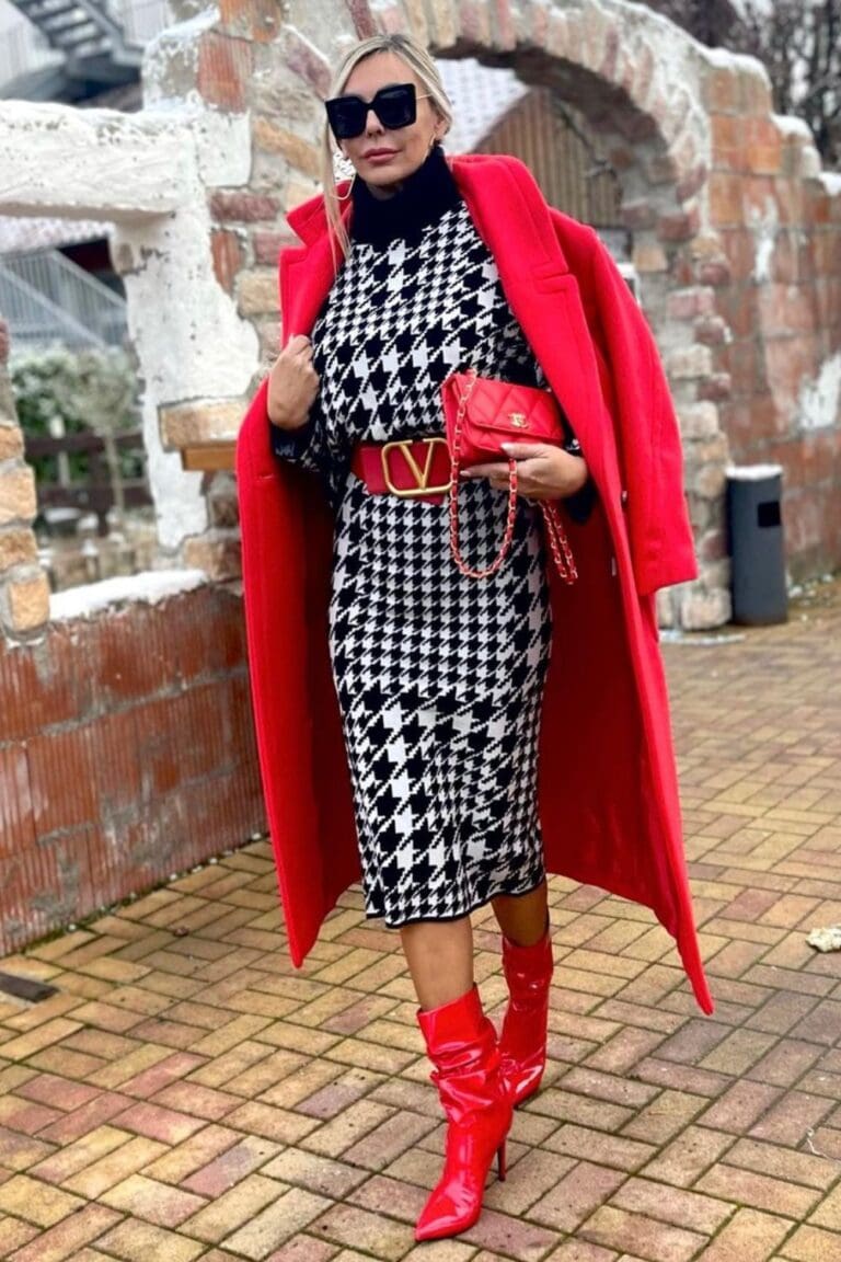 20+ Red Boots Outfits to Stand Out in Any Crowd