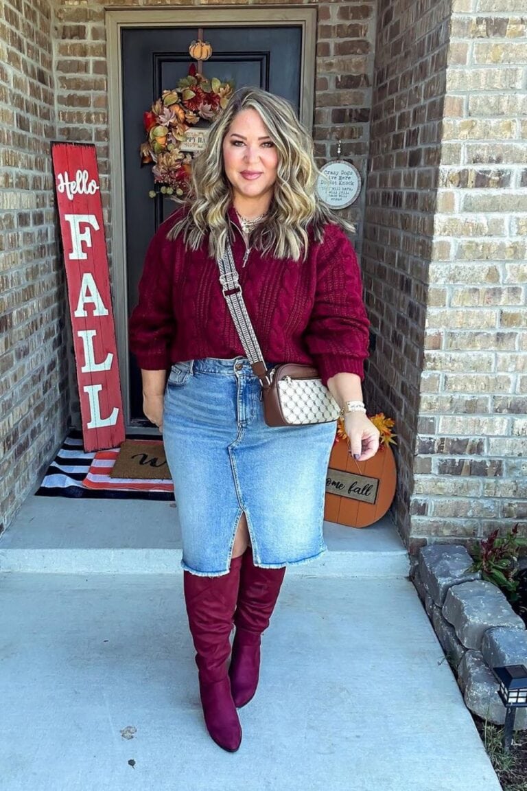 20+ Red Boots Outfits to Stand Out in Any Crowd