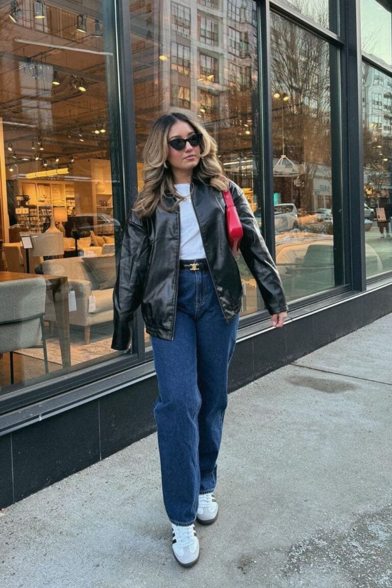 20 Leather Jacket Outfits to Look Stylish All Year Round