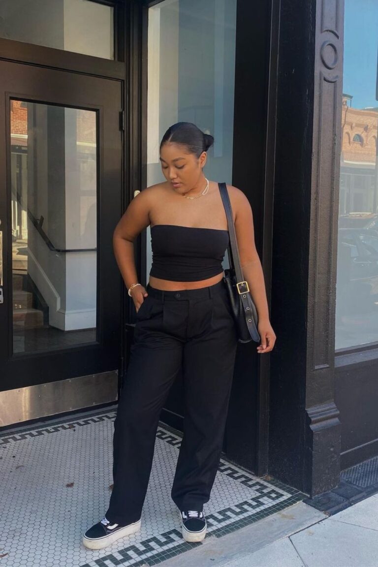 19 Incredibly Chic Black Pants Outfits