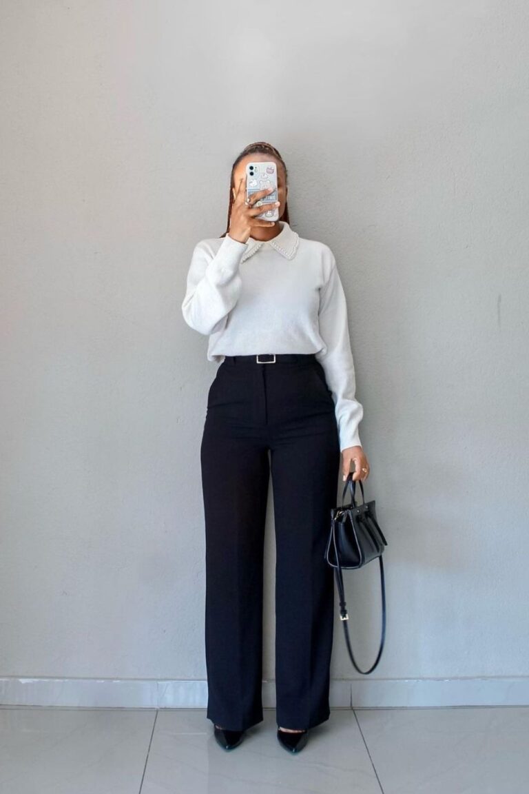 19 Incredibly Chic Black Pants Outfits