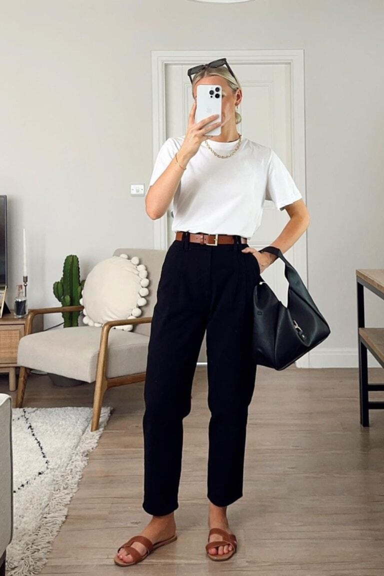 19 Incredibly Chic Black Pants Outfits