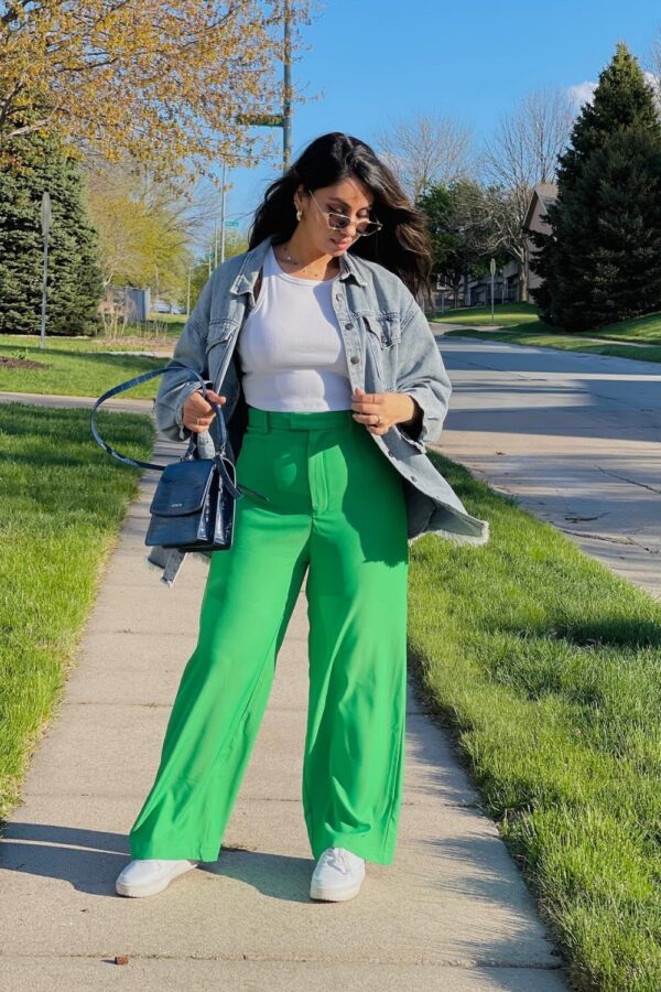 17 Stylish Green Pants Outfit Ideas You'll Love