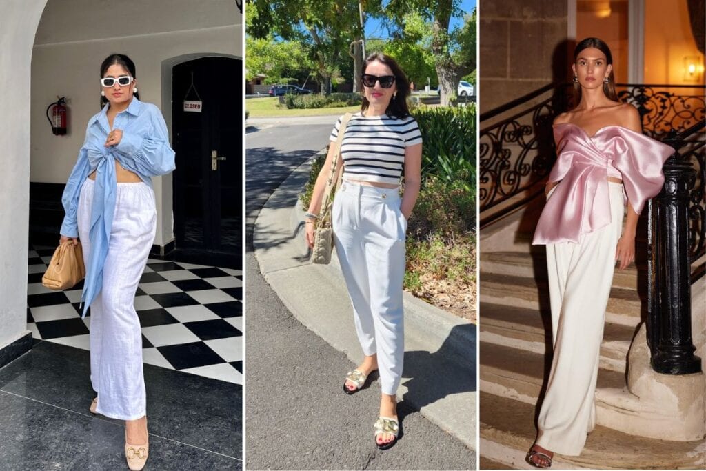 19 Chic White Pants Outfit Ideas